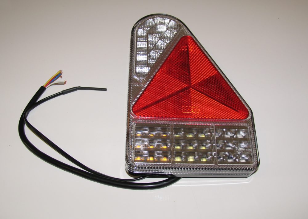 TRIANGULAR 10-30V LED RIGHT HAND REAR LIGHT - Slipstream Trailer Parts